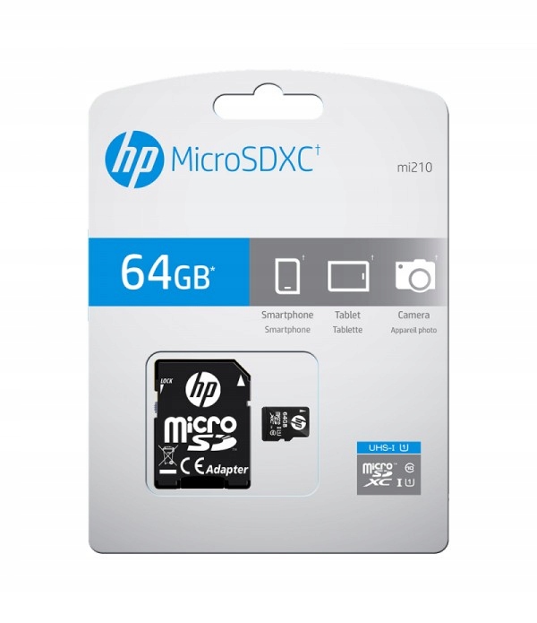 HP Karta pamięci micro SD 64GB SDXC UHS-I CLASS 10 - 11954783233 ...