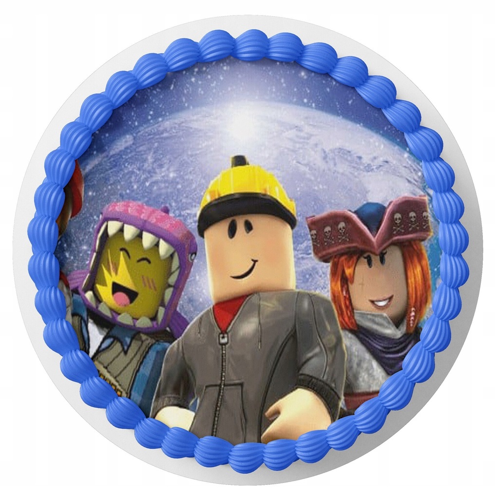 OPŁATEK NA TORT 22 CM ROBLOX + NAPIS GRATIS - 13800757629 - oficjalne ...