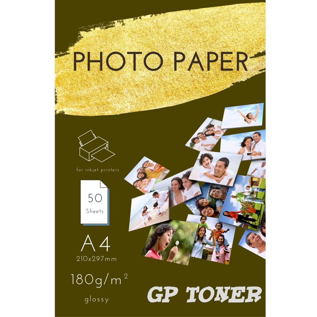 Papier Fotograficzny A4 Błyszczący 180g 50 szt - 12664451966 - oficjalne archiwum Allegro