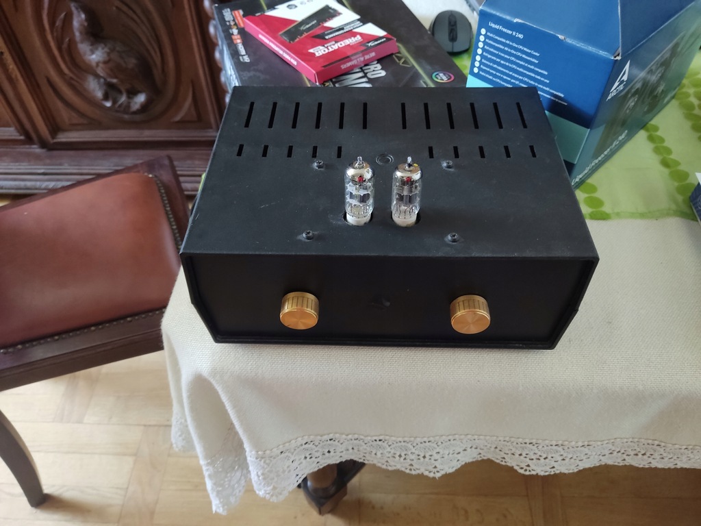 przedwzmacniacz lampowy e88cc i ecc88 DIY - 12462529524 - oficjalne ...