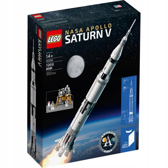 LEGO IDEAS 21309 Rakieta NASA Apollo Saturn V - 9293589851 - oficjalne ...