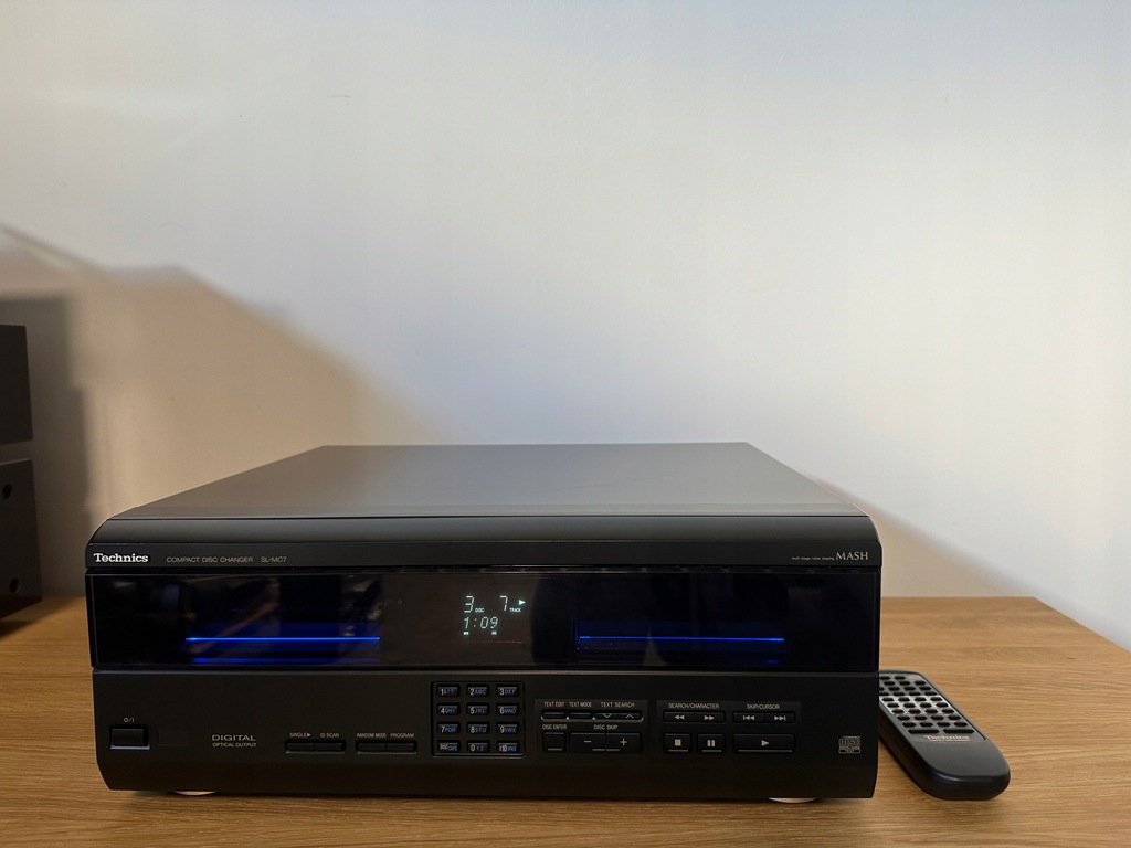 TECHNICS SL-MC7 ZMIENIARKA ODTWARZACZ 111 PŁYT UNIKAT + PILOT ! SPRAWNA ...