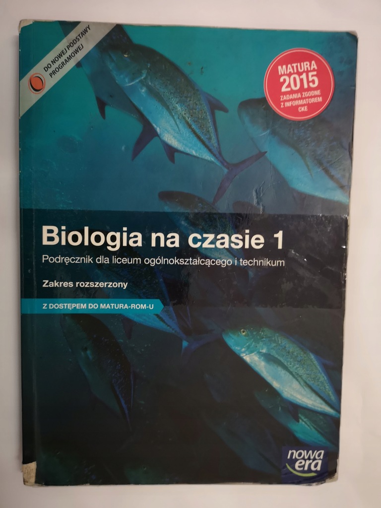 Biologia na czasie 1 podr. rozszerzony NOWA ERA - 9877451833 - oficjalne archiwum Allegro