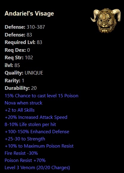 Diablo2 Resurrected D2R Ladder 5 oblicze andariel Resurrected ...