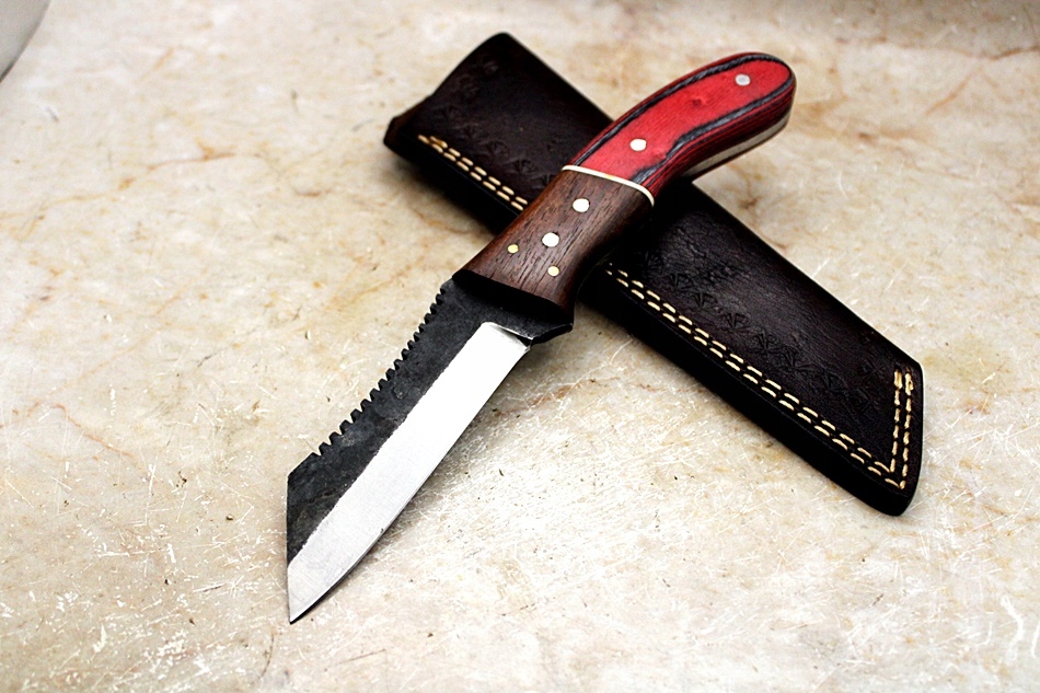 992/ NÓŻ ZE STALI WYSOKOWĘGLOWEJ 1095 MYŚLIWSKI TRAPERSKI OBOZOWY OD 1 ...