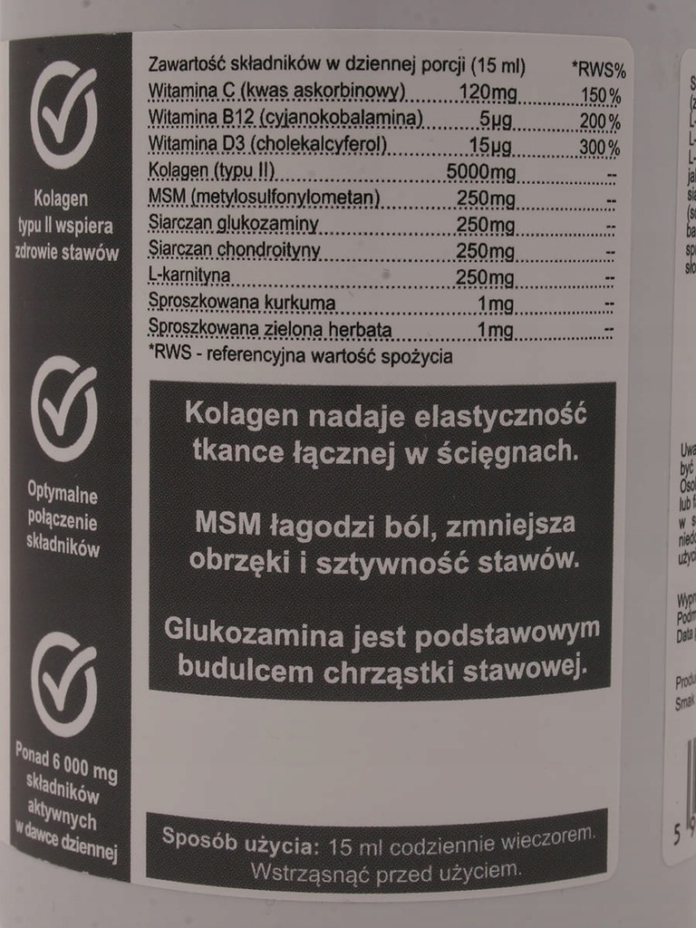 Kolagen na stawy + glukozamina - Yango - 500 ml - 10985681260 - oficjalne archiwum Allegro