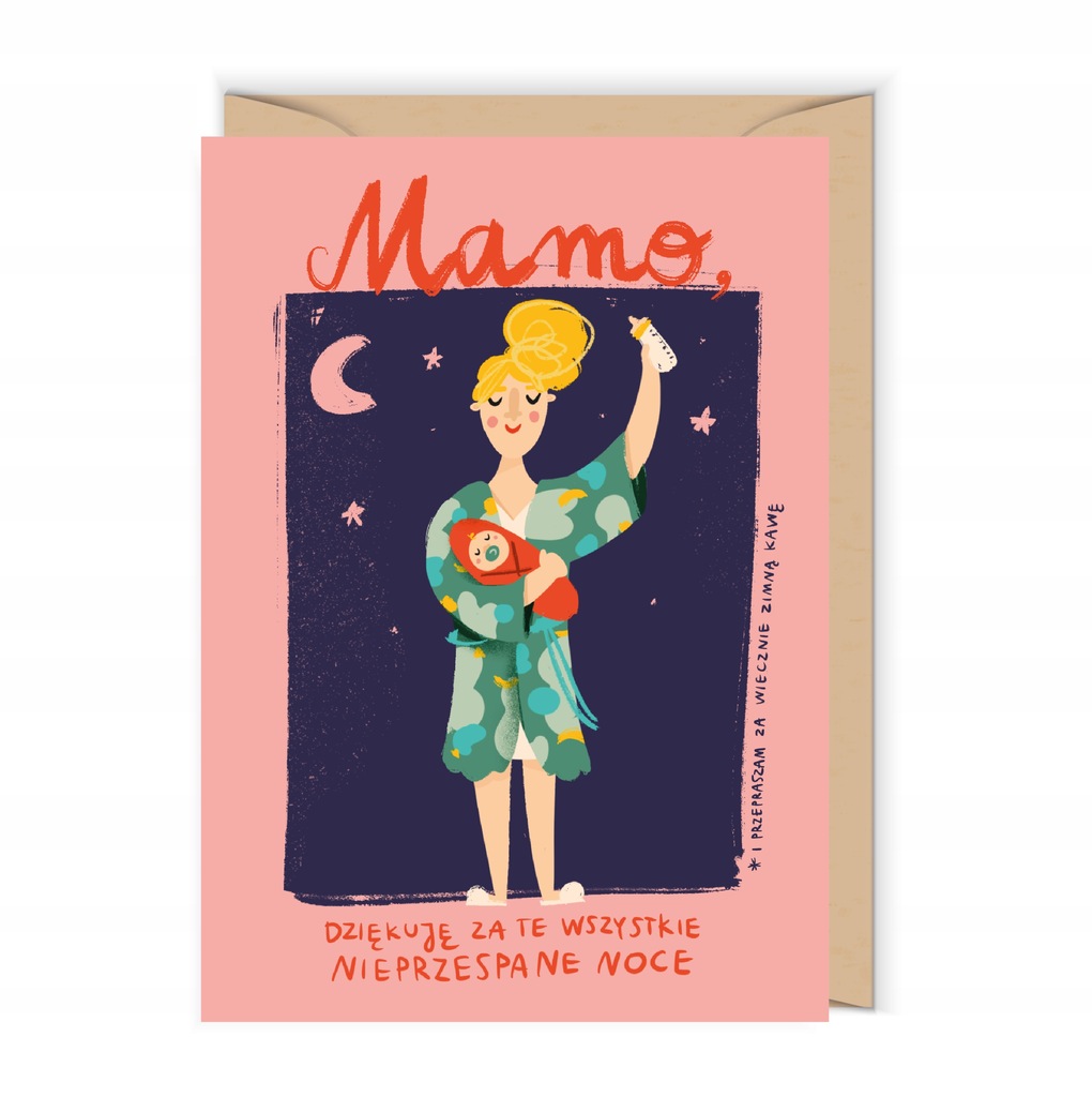 KARTKA NA DZIEŃ MATKI Dziękuję mamo + koperta - 10643172575 - oficjalne archiwum Allegro