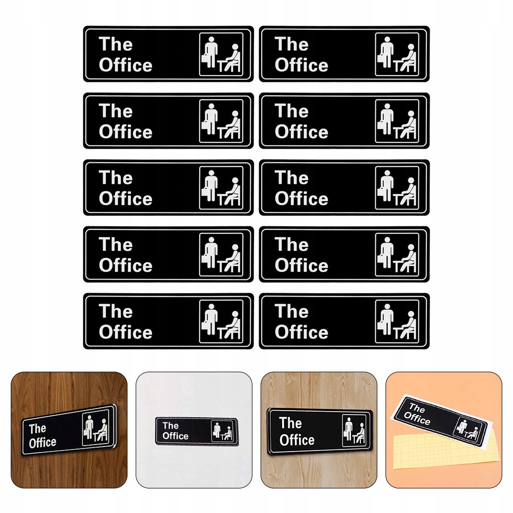 Sticker Door Sign Office Stickers Signage 10 Pcs - 14232028226 ...