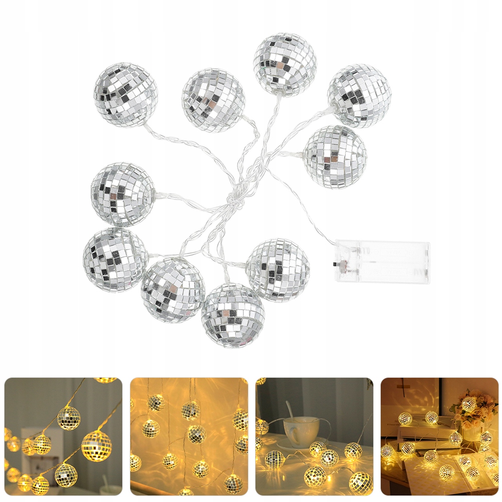 LED DISCO BALL STRING LIGHT LED STRING LIGHT HANGING LIGHT PATIO LIGHT ...