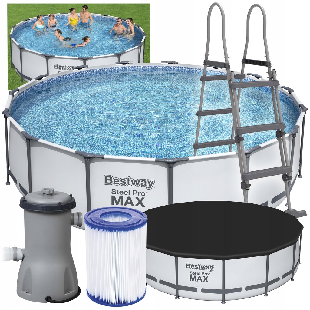 Basen Ogrodowy STELAŻOWY BESTWAY 457x122 56438 - 11717664110 ...