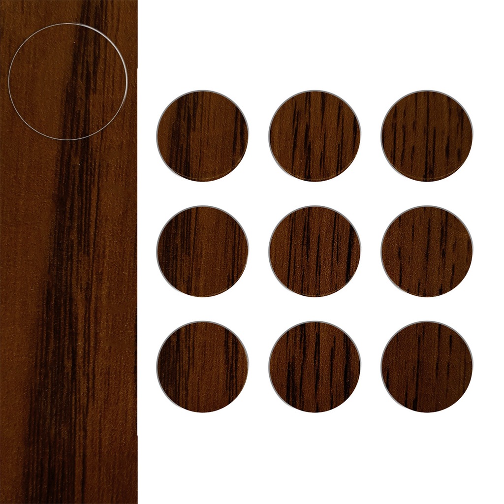 Zaślepki Meblowe KASZTAN Naklejki Maskujące fi20mm - 11977110643 - oficjalne archiwum Allegro