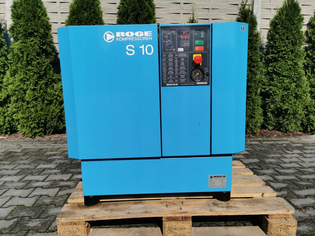 Sprężarka śrubowa 7.5kw BOGE S10 kompresor śrubowy 1100l/min 8 BAR ...