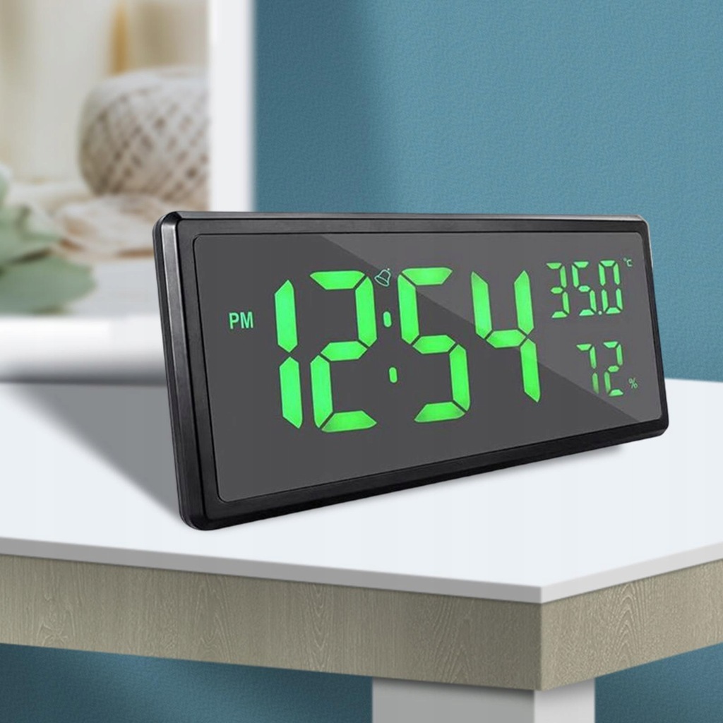 Large Electronic Wall Clock Alarm LED - 14195822971 - oficjalne ...