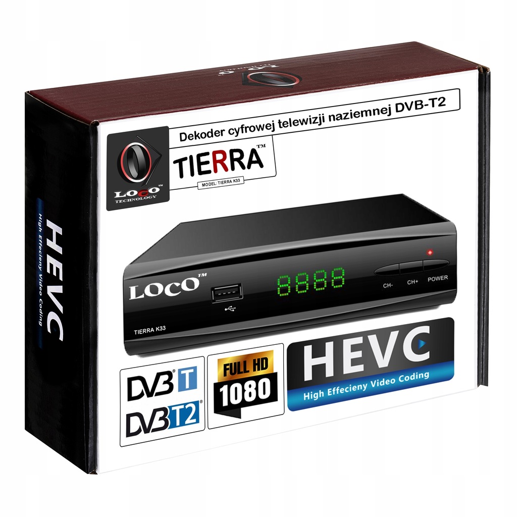 Dekoder TUNER NAZIEMNEJ TV DVB-T2 HDMI HEVC H.265 - 11813501773 ...
