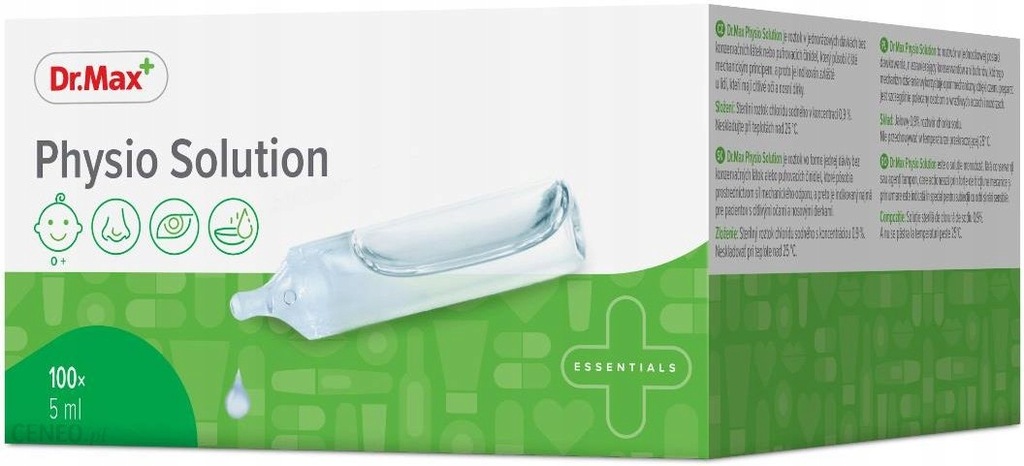 Dr. Max Sól fizjologiczna ampułki 100 szt. x 5 ml - 14067216981 - oficjalne archiwum Allegro