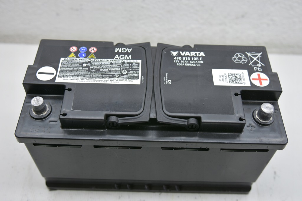 AKUMULATOR VARTA AGM 12V 92AH 850A 15r - 12649416099 - oficjalne ...