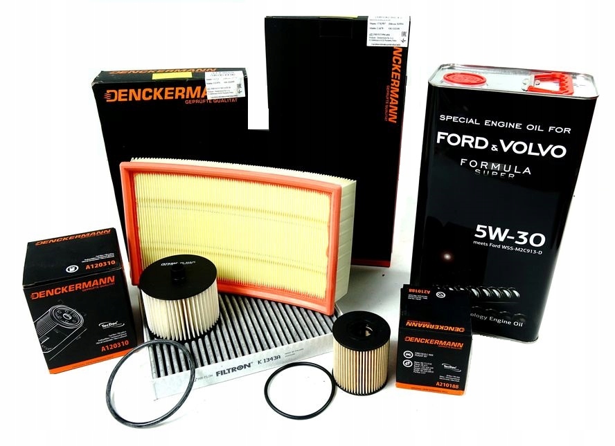 OLEJ + ZESTAW FILTRÓW VOLVO S40 II V50 2.0D 136KM - 12762582428 - oficjalne archiwum Allegro