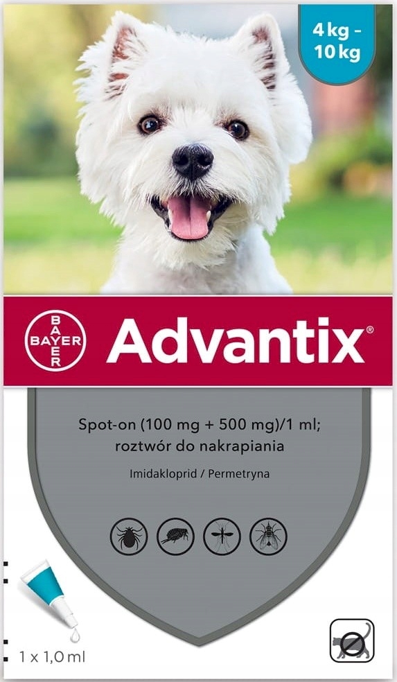 Bayer Advantix Spot-on preparat na pchły psa 1 ml - 13072895486 ... Bayer Advantix Spot-on preparat na pchły psa 1 ml - 13072895486 ...