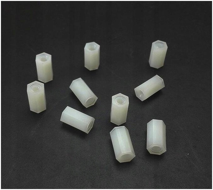 Tuleja Dystansowa 10mm - M3 - 10 szt - Słupek, Kolumna Poliamidowa - 14835675890 - oficjalne ...