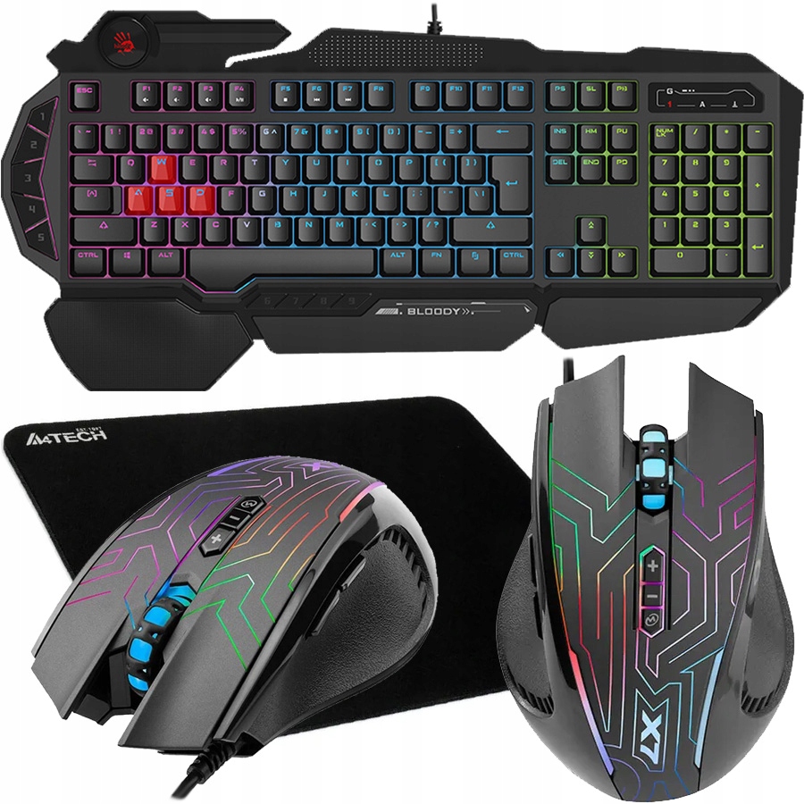 ZESTAW GAMINGOWY A4TECH KLAWIATURA I MYSZKA GAMINGOWA BLOODY B314 X87 ...
