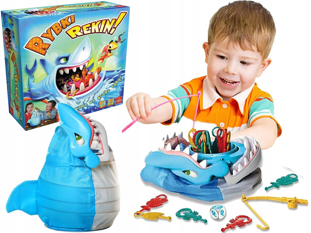 GOLIATH GRA ZRĘCZNOŚCIOWA RYBKI REKIN WĘDKOWANIE - 7581151784 ...