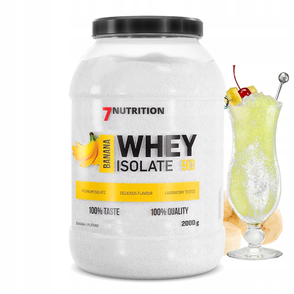 7 NUTRITION ISOLATE 90 2000g WPC IZOLAT WPI BIAŁKO - 11721685042 - oficjalne archiwum Allegro