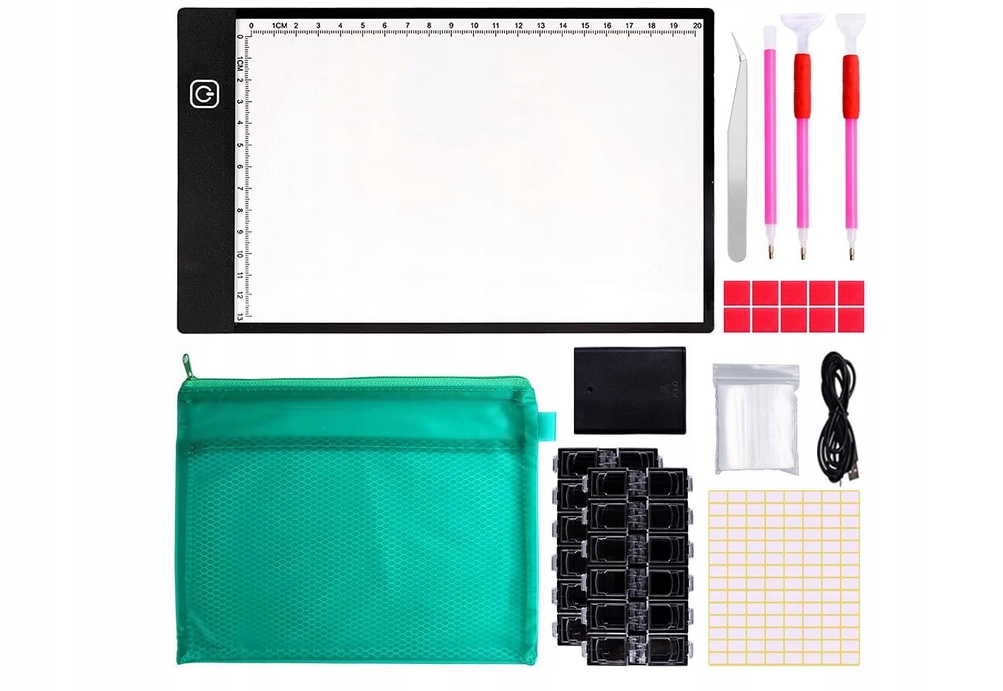 TABLET GRAFICZNY DESKA KREŚLARSKA DO RYSOWANIA LED PODŚWIETLANA KALKA ...