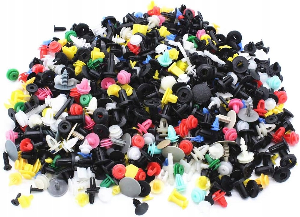 1000 sztuk SPINKI KOŁKI KLIPSY SAMOCHODOWE TAPICERKI DO AUTA TAPICERKI ...