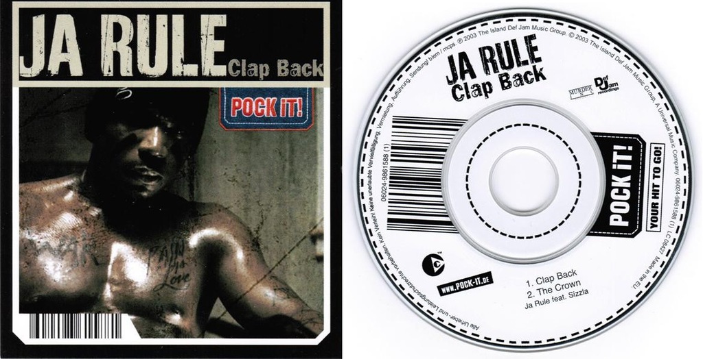 JA RULE - Clap Back / The Crown -MINI CD 3'' 3inch - 11444317607 ...