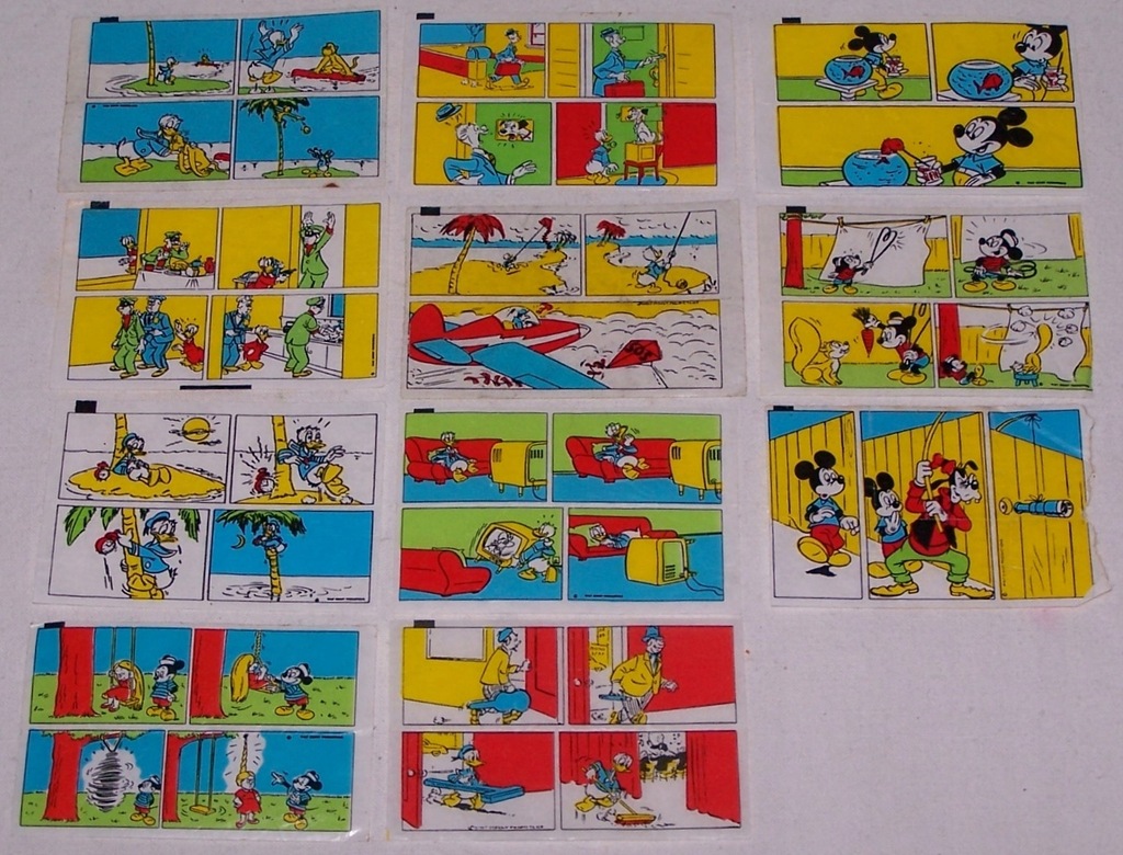 KULTOWE HISTORYJKI GUMA DONALD 10 SZTUK. ORYGINALNE. BCM - 14737056223 ...