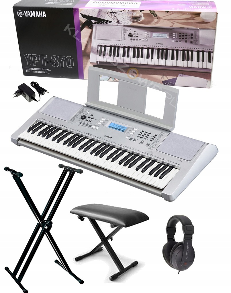 YAMAHA YPT-370 KEYBOAD STATYW ŁAWKA PSR E373 |w24h - 13384365937 - oficjalne archiwum Allegro