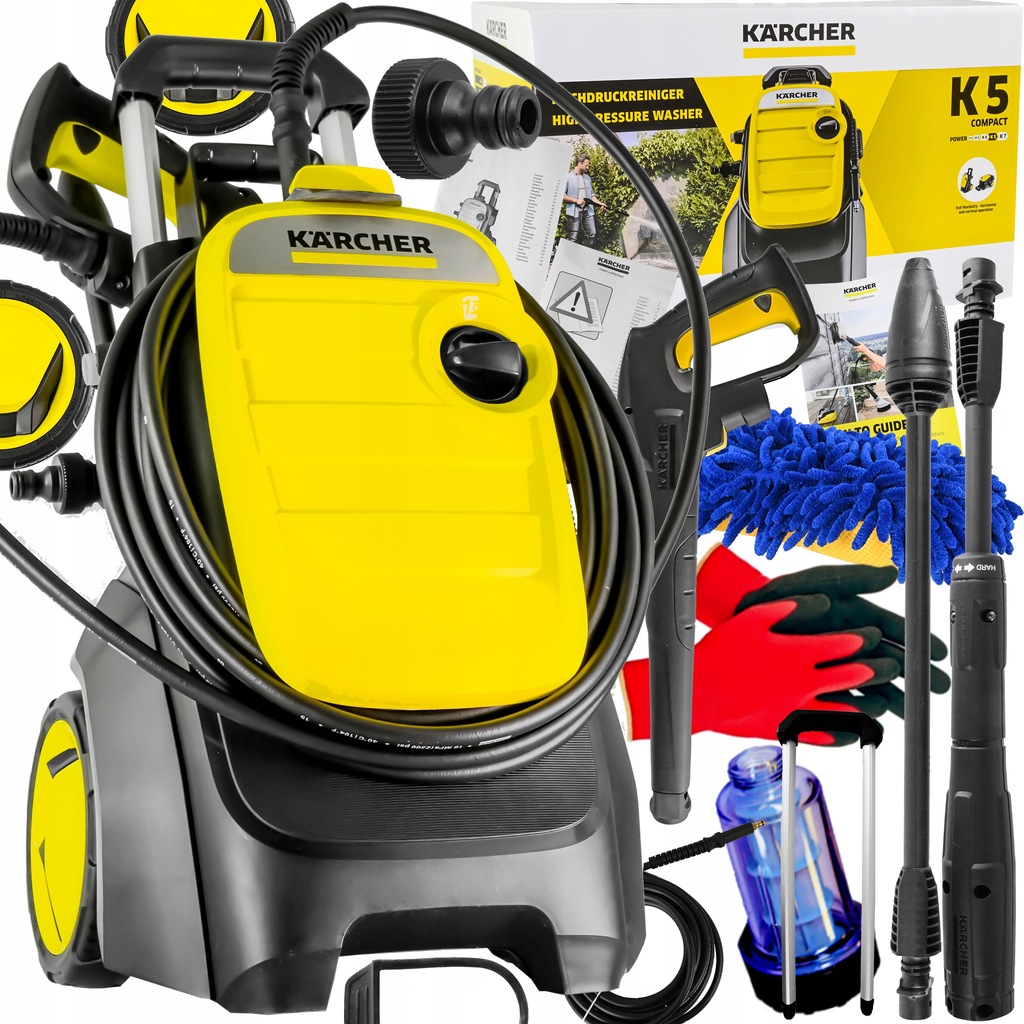 MOCNA MYJKA CIŚNIENIOWA KARCHER K5 COMPACT XXL SET - 10507336078 - oficjalne archiwum Allegro