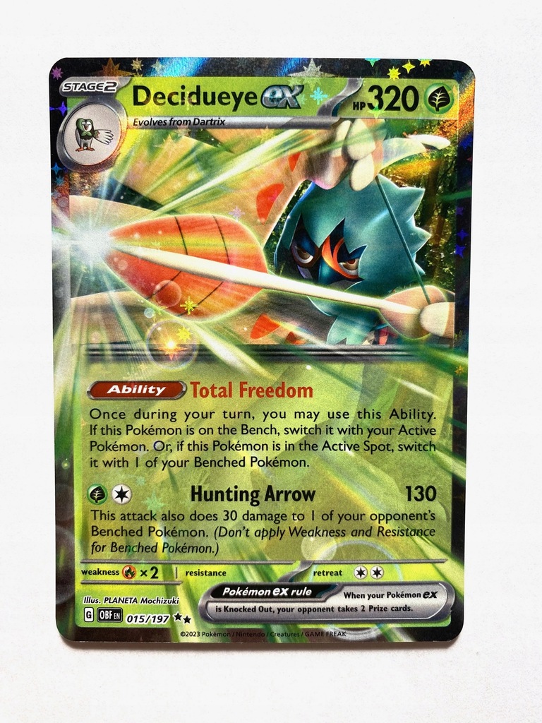 Obsidian Flame Ultra Rare 015/197 Decidueye ex - 14132068244 ...