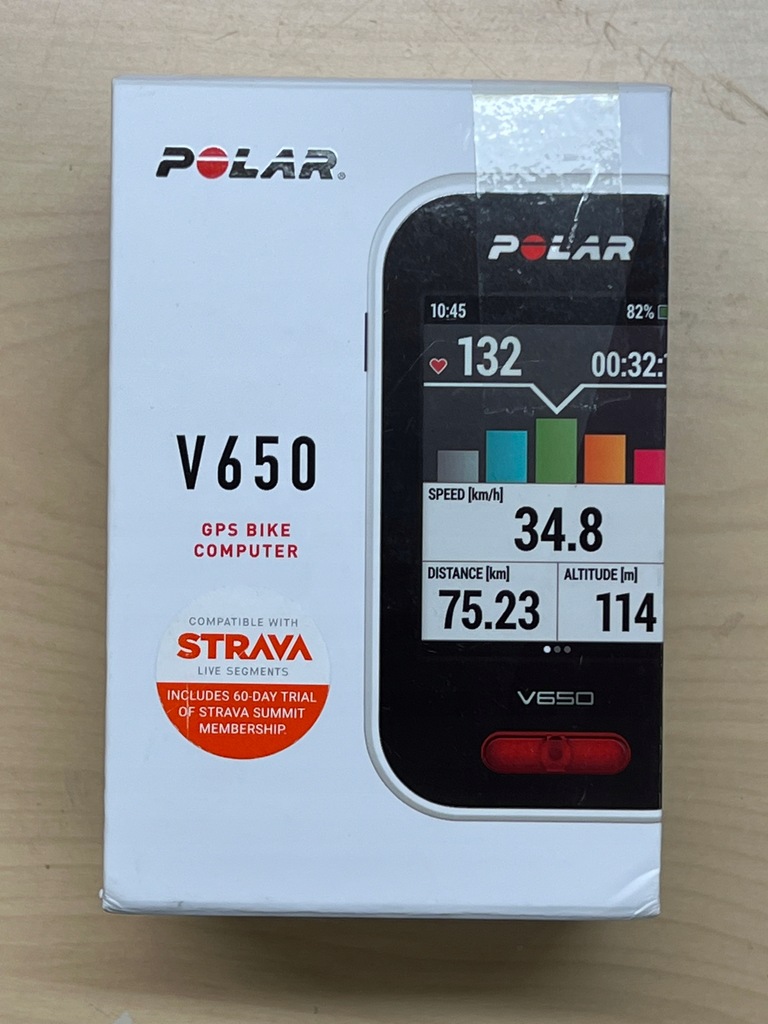 POLAR LICZNIK KOMPUTER ROWEROWY V650 - 13629805430 - oficjalne archiwum Allegro