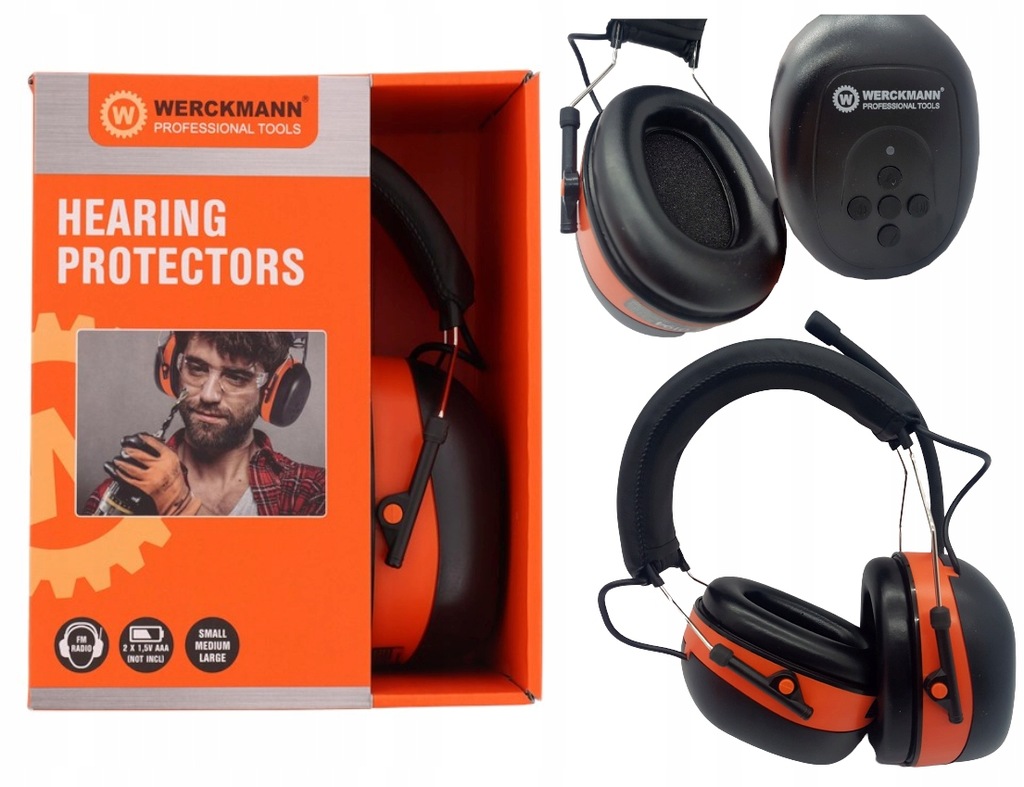 SŁUCHAWKI WYGŁUSZAJĄCE NAUSZNIKI OCHRONNE Z RADIEM - 12033925680 - oficjalne archiwum Allegro