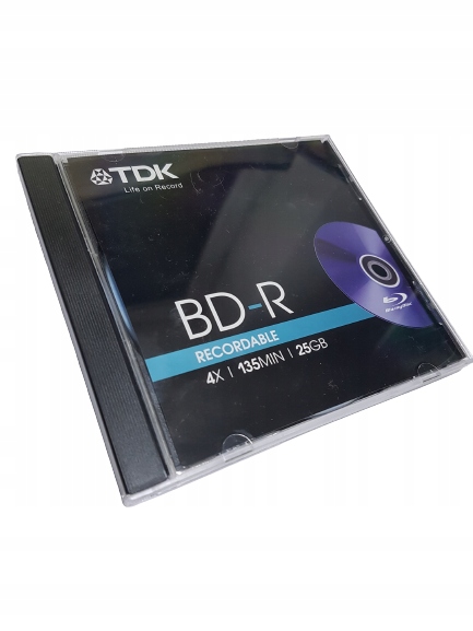 Płyta Blu-ray TDK BD-RE 25 GB 5 szt. - 12521305827 - oficjalne archiwum Allegro