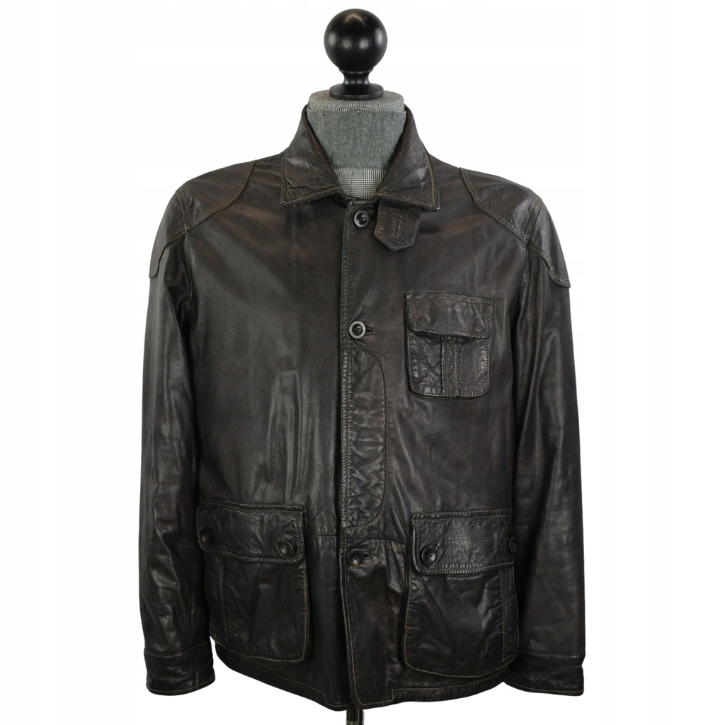 MCS Marlboro Clasics Jacket Coats Prawdziwa Skóra - 12936114036 ...