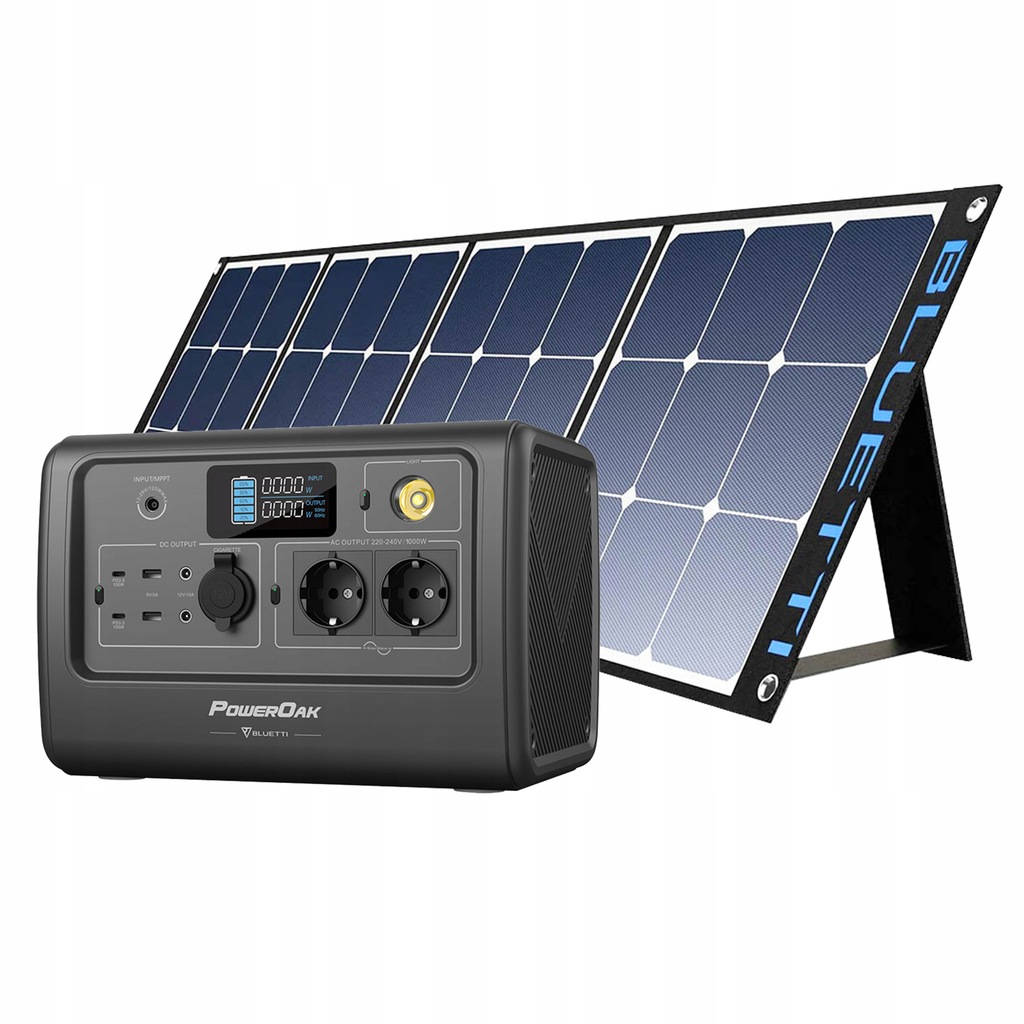 BLUETTI EB70 słoneczny akumulator + SP120 PANEL - 13359378502 ...
