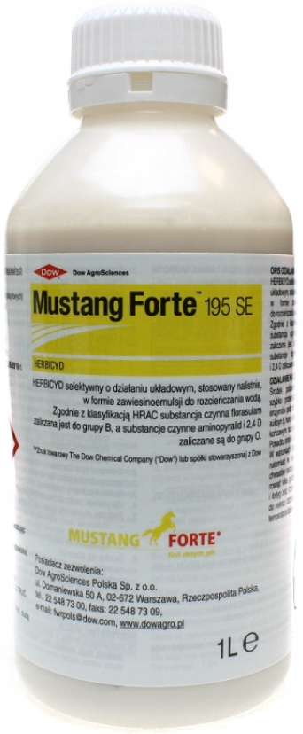 Środek chwastobójczy DOW Mustang Forte 195SE 1l - 13498343982 ...