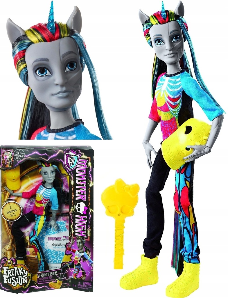 MATTEL MONSTER HIGH LALKA UPIORNE POŁĄCZENIE CHŁOPAK NEIGHTHAN ROT ...