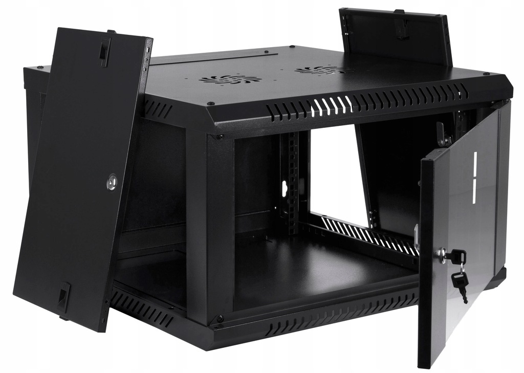 Szafa wisząca RACK 19" E-Box 6U 600mm czarna - 9617761874 - oficjalne ...