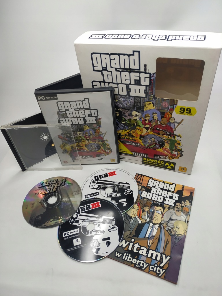 Купить GRAND THEFT AUTO GTA III 3 PL PC BIG BOX PL ED.: отзывы, фото и ...