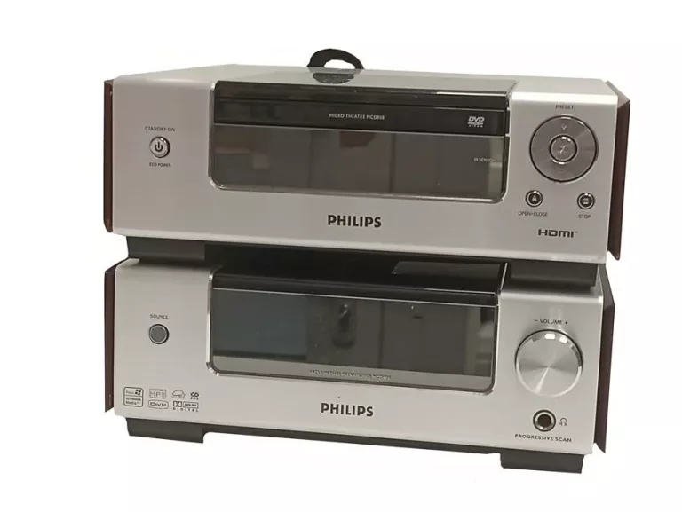 WIEŻA PHILIPS MCD908 Z DVD + WZMACNIACZ LAMPOWY - 13376102387 ...