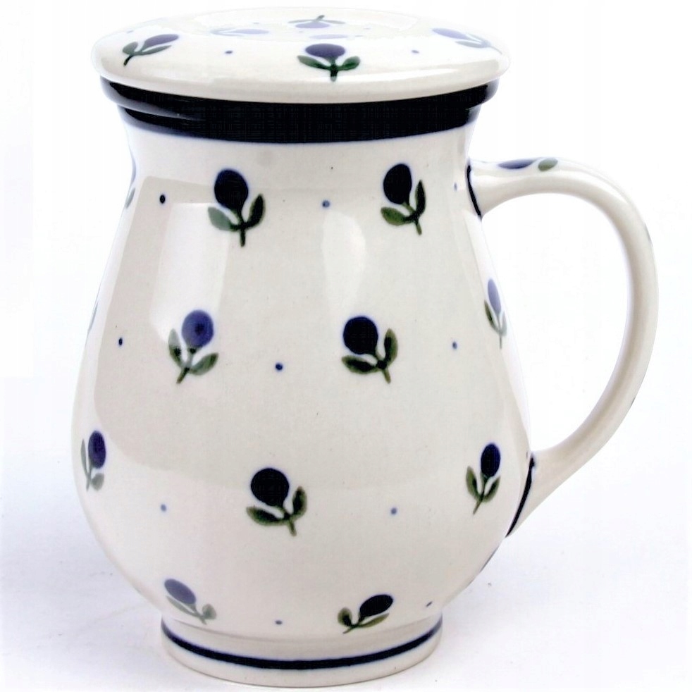 Kubek z zaparzaczem, 460 ml, Ceramika Bolesławiec. - 13105505242 ...