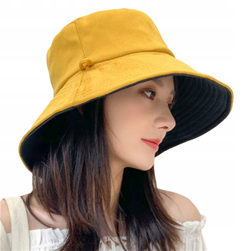 Kapelusz typu Bucket z szerokim rondem składany an - 14091814568 - oficjalne archiwum Allegro