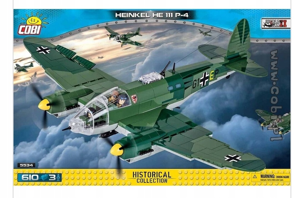 Klocki Cobi 5534 Mała Armia Heinkel HE 111 - 12861568379 - oficjalne ...