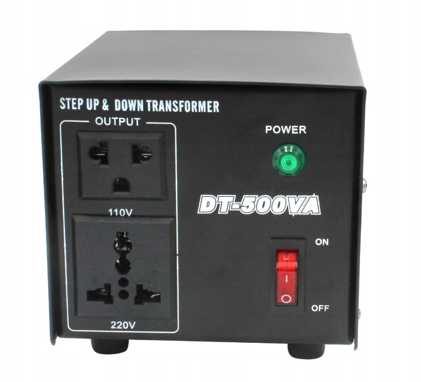PRZETWORNICA NAPIĘCIA TRANSFORMATOR 220V 110V 500W - 12566928483 - oficjalne archiwum Allegro