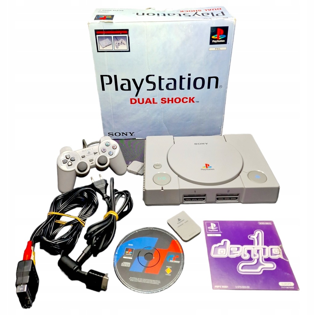 Zadban Konsola Sony PlayStation 1 PSX PS1 SCPH-9002 karton BOX zestaw ...