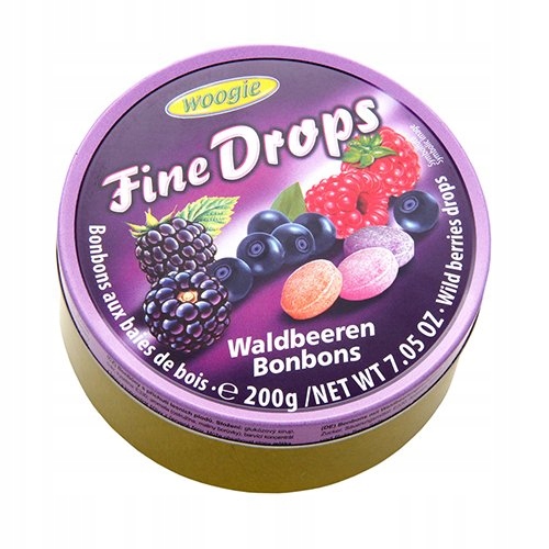 WOOGIE - Dropsy Cukierki Owoce Leśne w Puszce 200g - 10001212126 ...