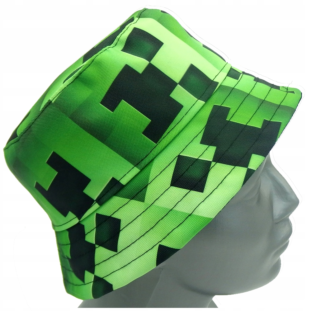 KAPELUSZ minecraft BUCKET HAT CZAPKA KAPELUSZE - 10764518648 ...